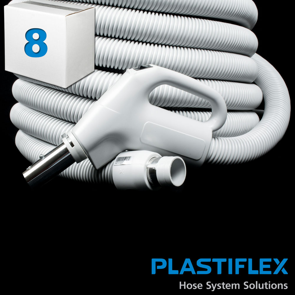 Plastiflex Crushproof Central Vacuum Hose with Pistol Grip Swivel ...