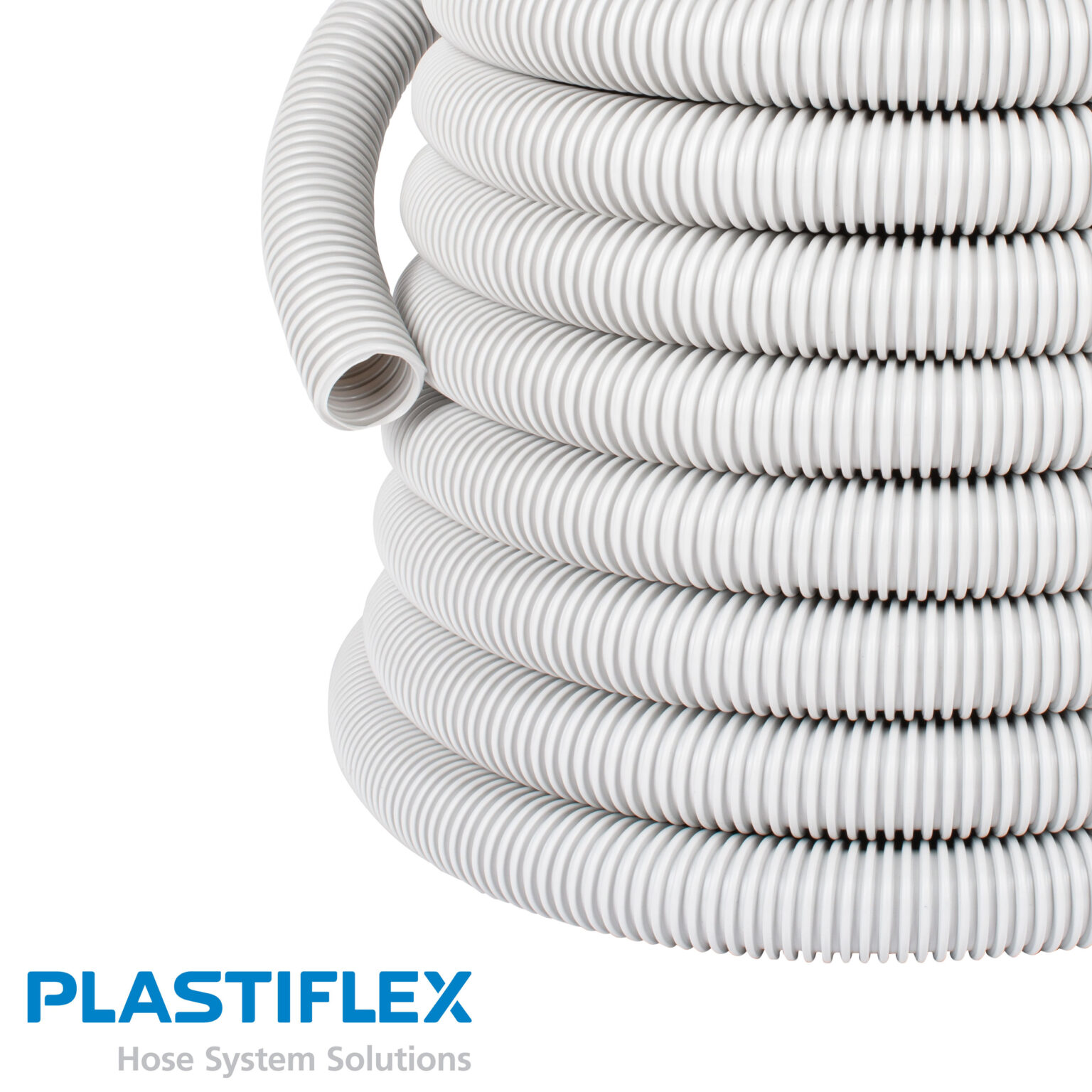 Plastiflex HZ125 Light Grey RF Crush-Resistant Airflow Hose (30 ft. x 1 ...
